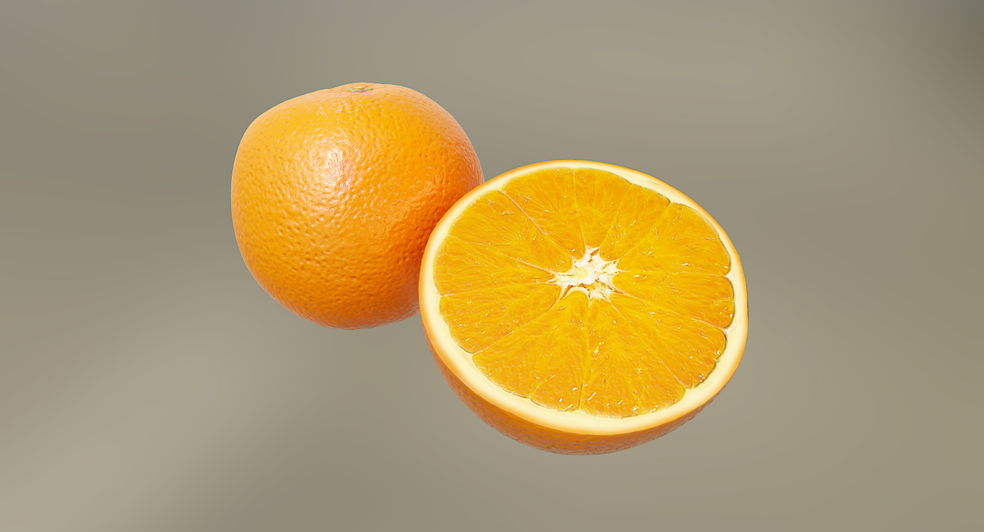 3D model realistic orange - TurboSquid 1354510