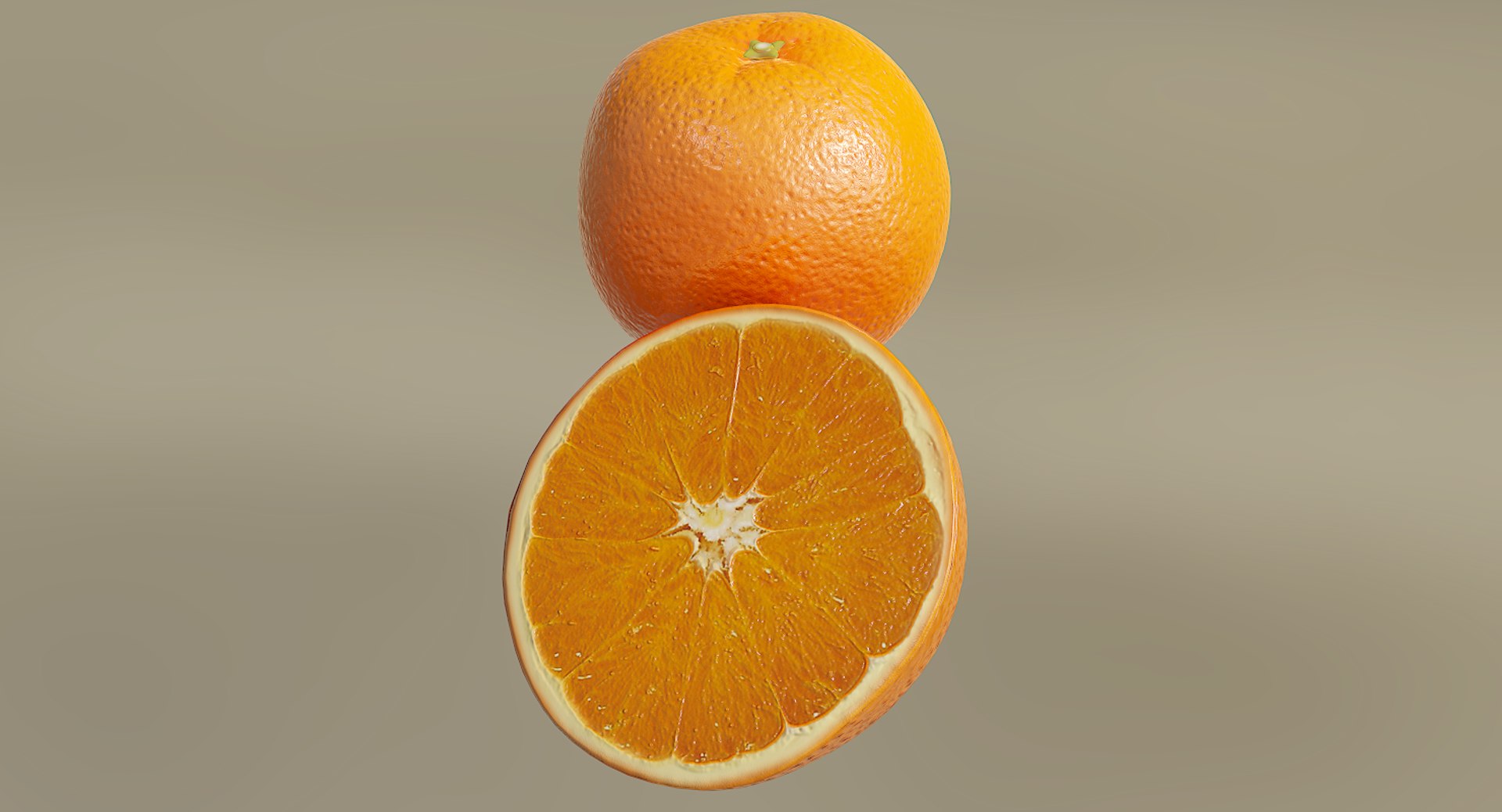 3D model realistic orange - TurboSquid 1354510