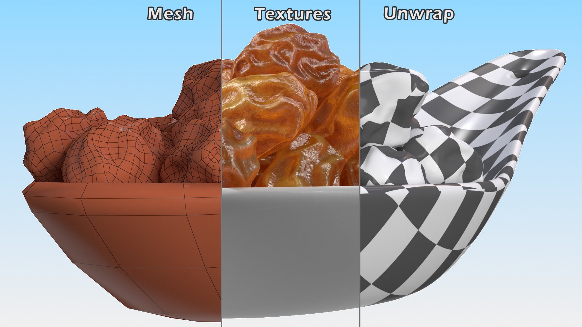 Brown Sultanas in a Spoon 3D - TurboSquid 1782457