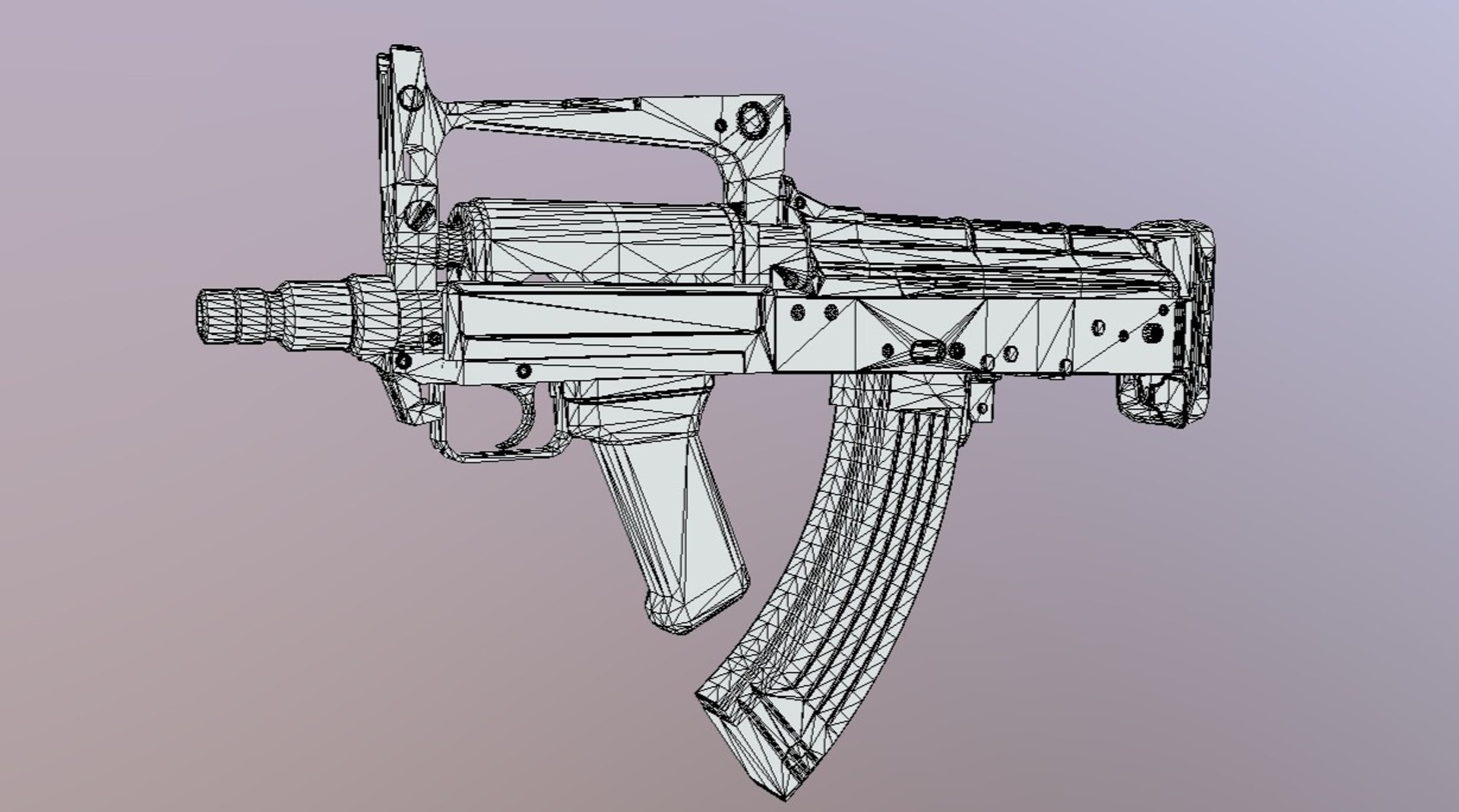Russian Oc-14 Groza Model - TurboSquid 1482379
