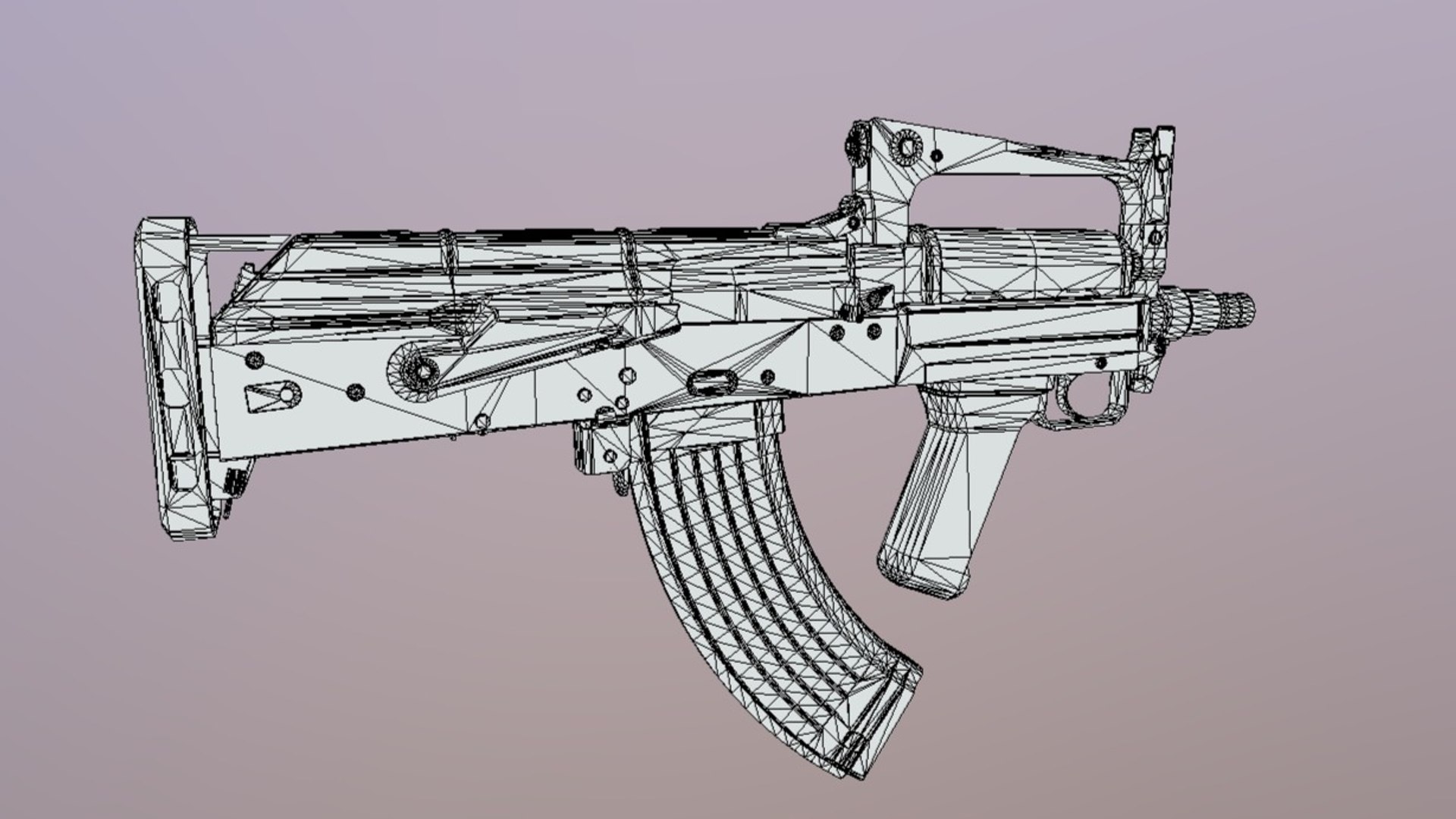Russian Oc-14 Groza Model - TurboSquid 1482379