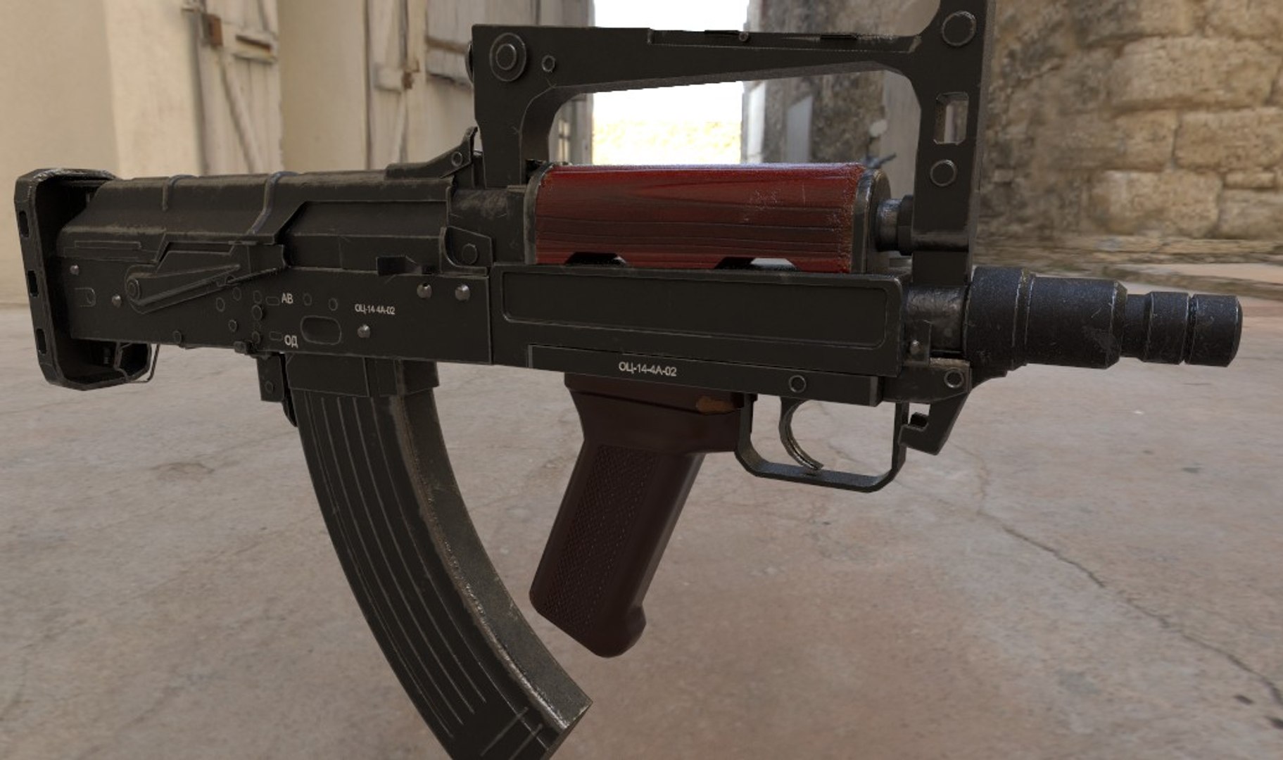Russian Oc-14 Groza Model - TurboSquid 1482379