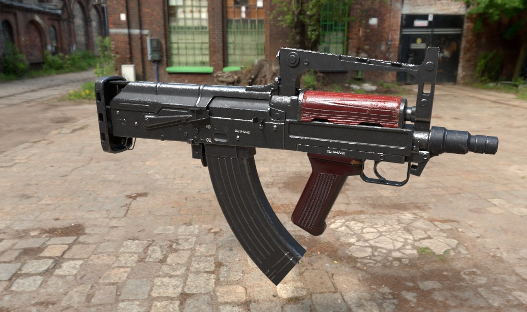 Russian Oc-14 Groza Model - TurboSquid 1482379