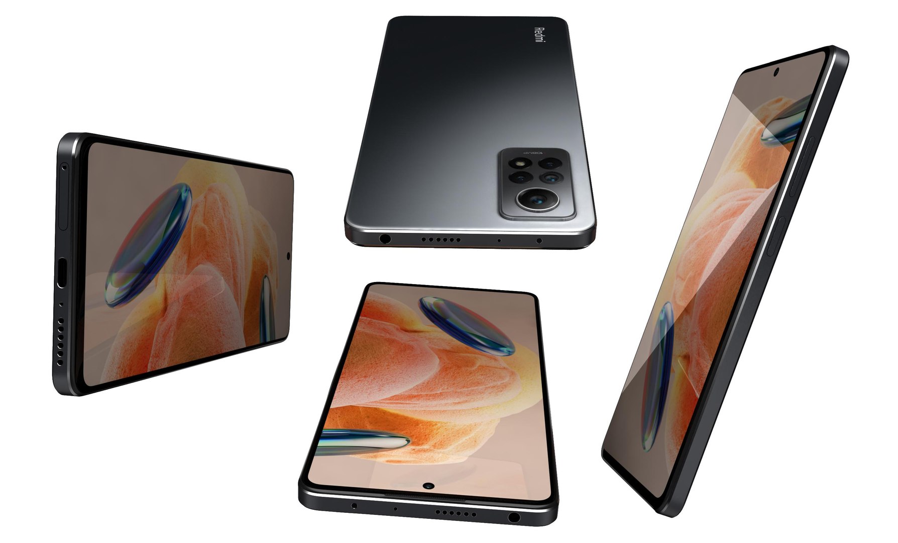 3D Model Xiaomi Redmi Note 12 Pro 4G Black - TurboSquid 2056568