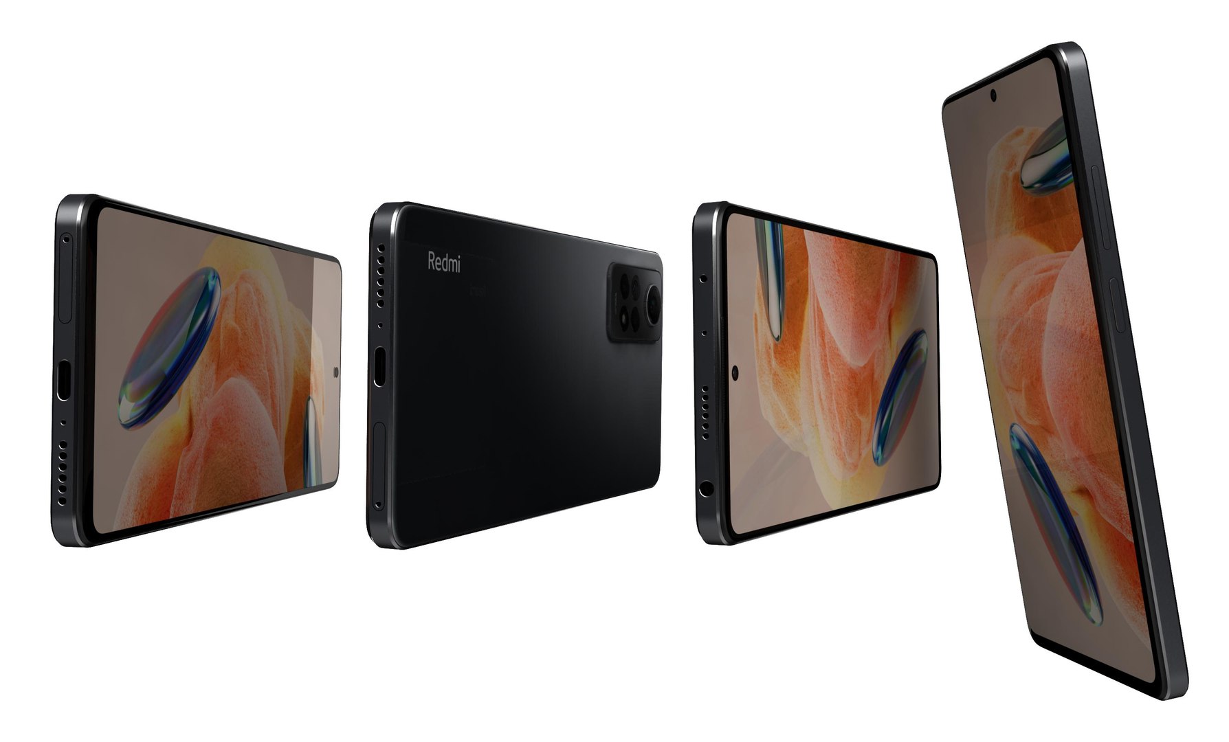 3D Model Xiaomi Redmi Note 12 Pro 4G Black - TurboSquid 2056568