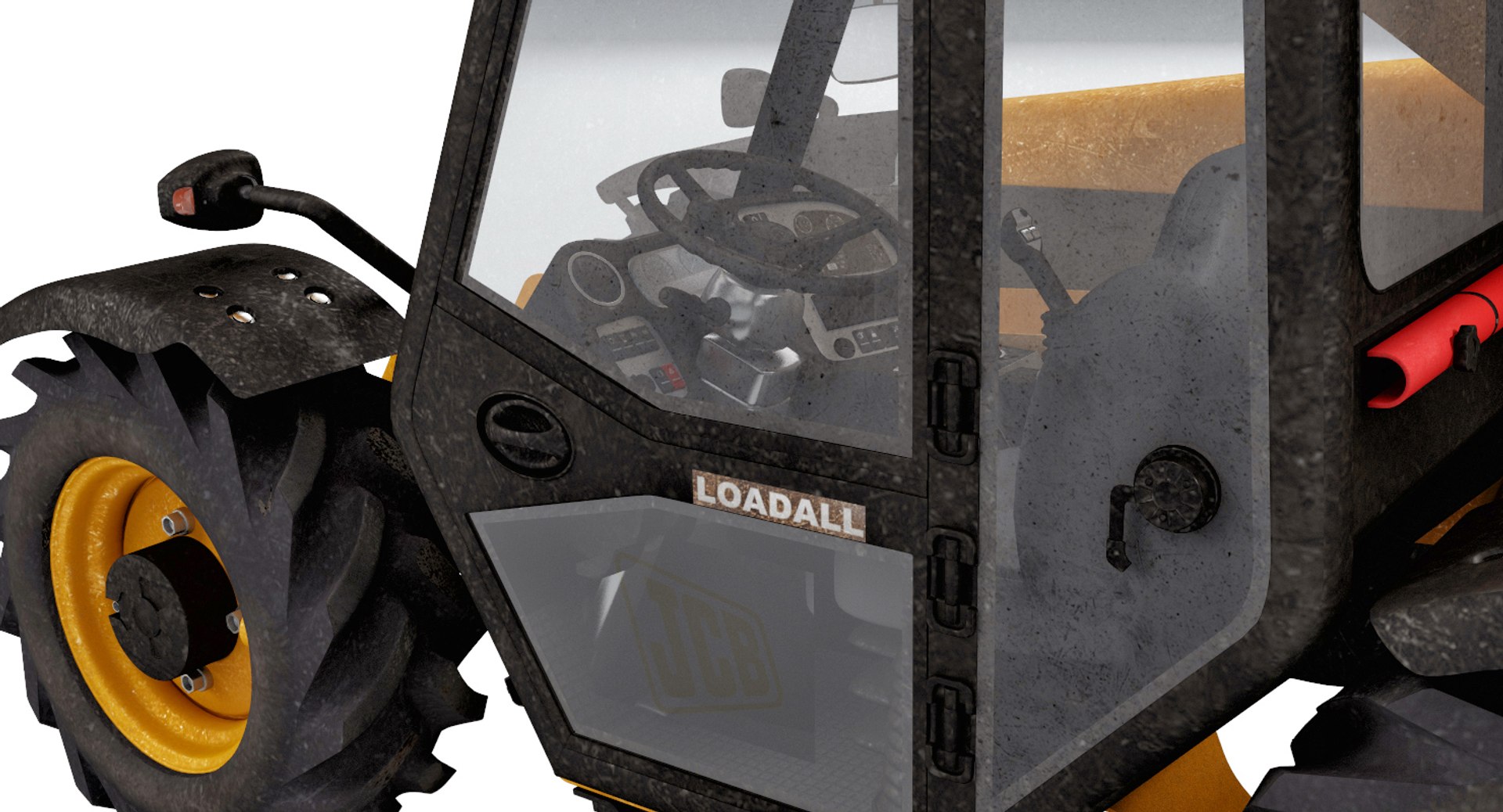 Dirt Telescopic Handler 3d Model