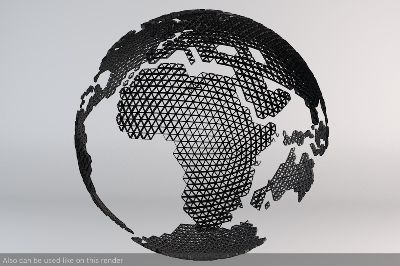 3d Minimal Design Modern Earth Model