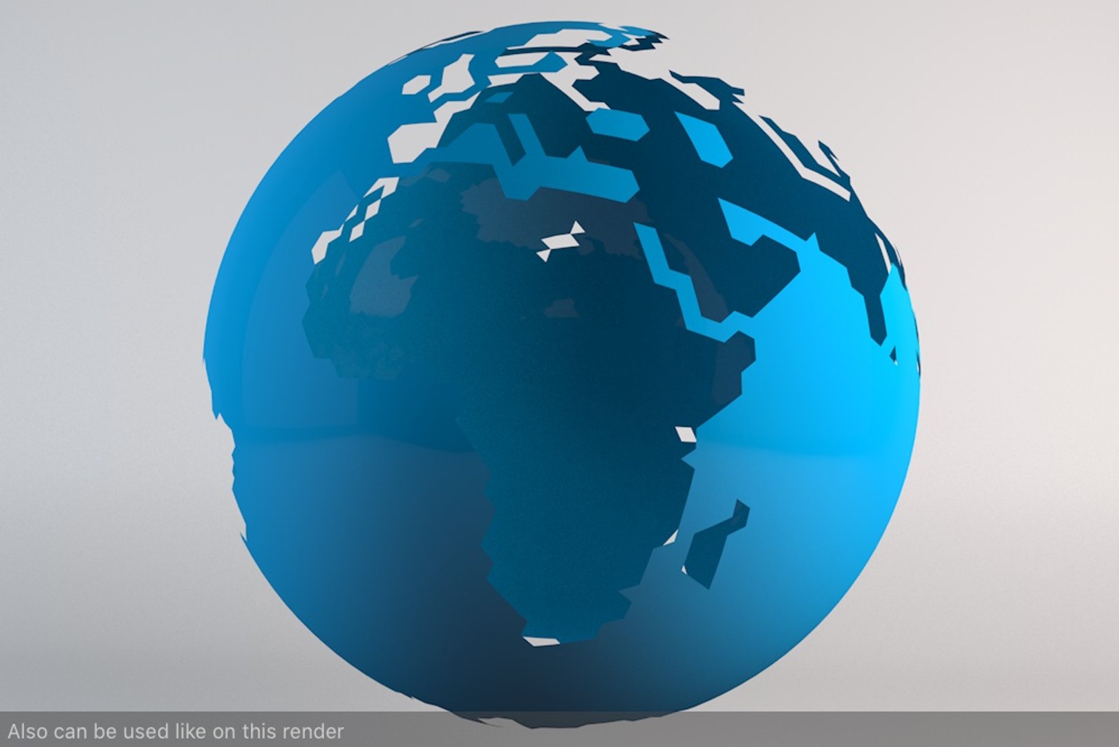 3d Minimal Design Modern Earth Model