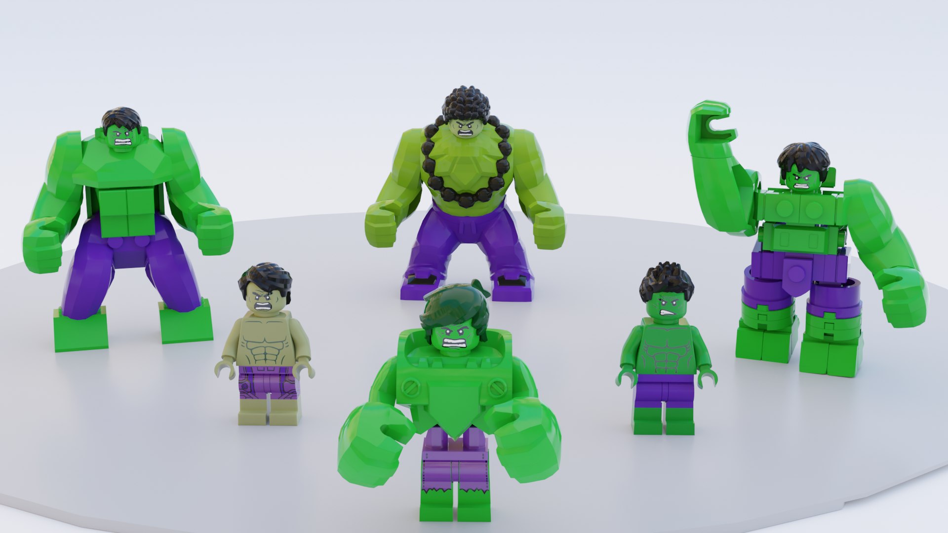 Lego Hulk Mini Pack 3D Model - TurboSquid 1987855