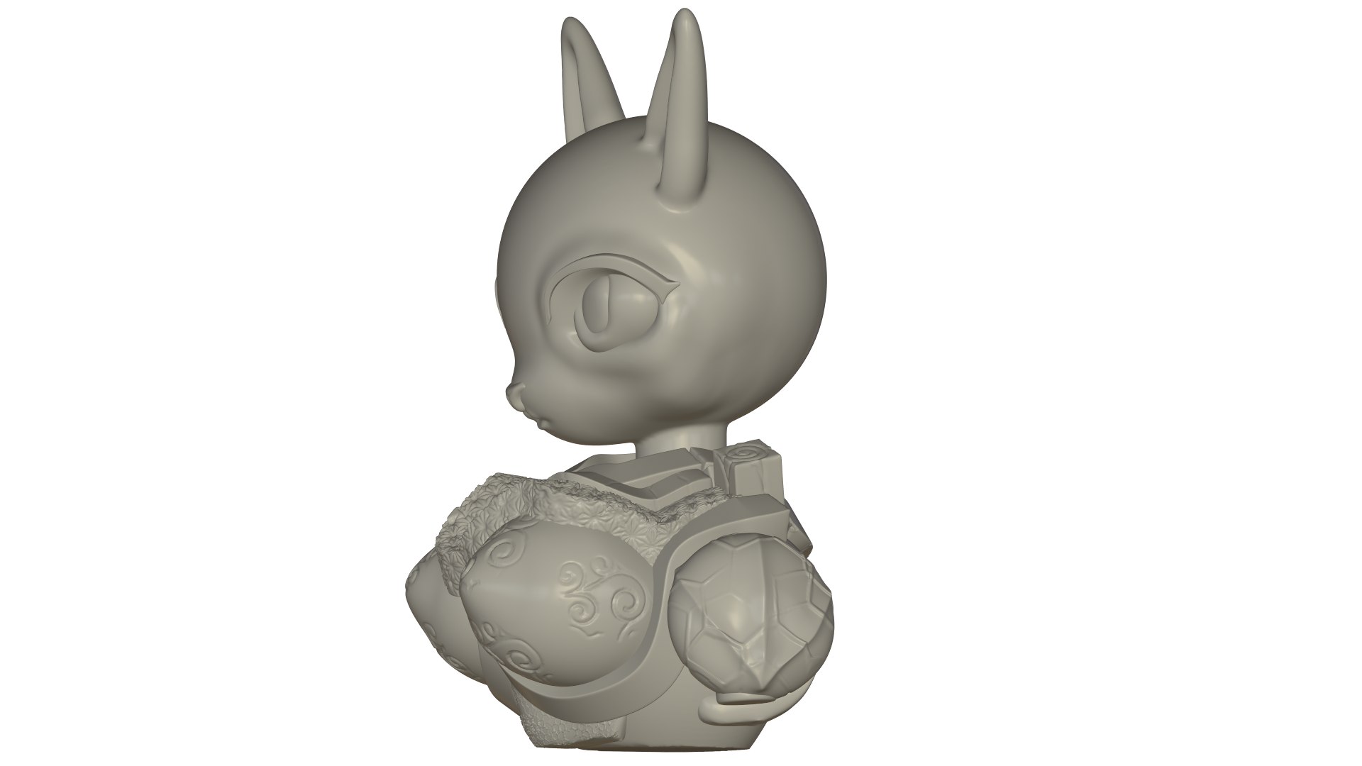 3D Busty Female Fantasy Bunny - TurboSquid 2179338