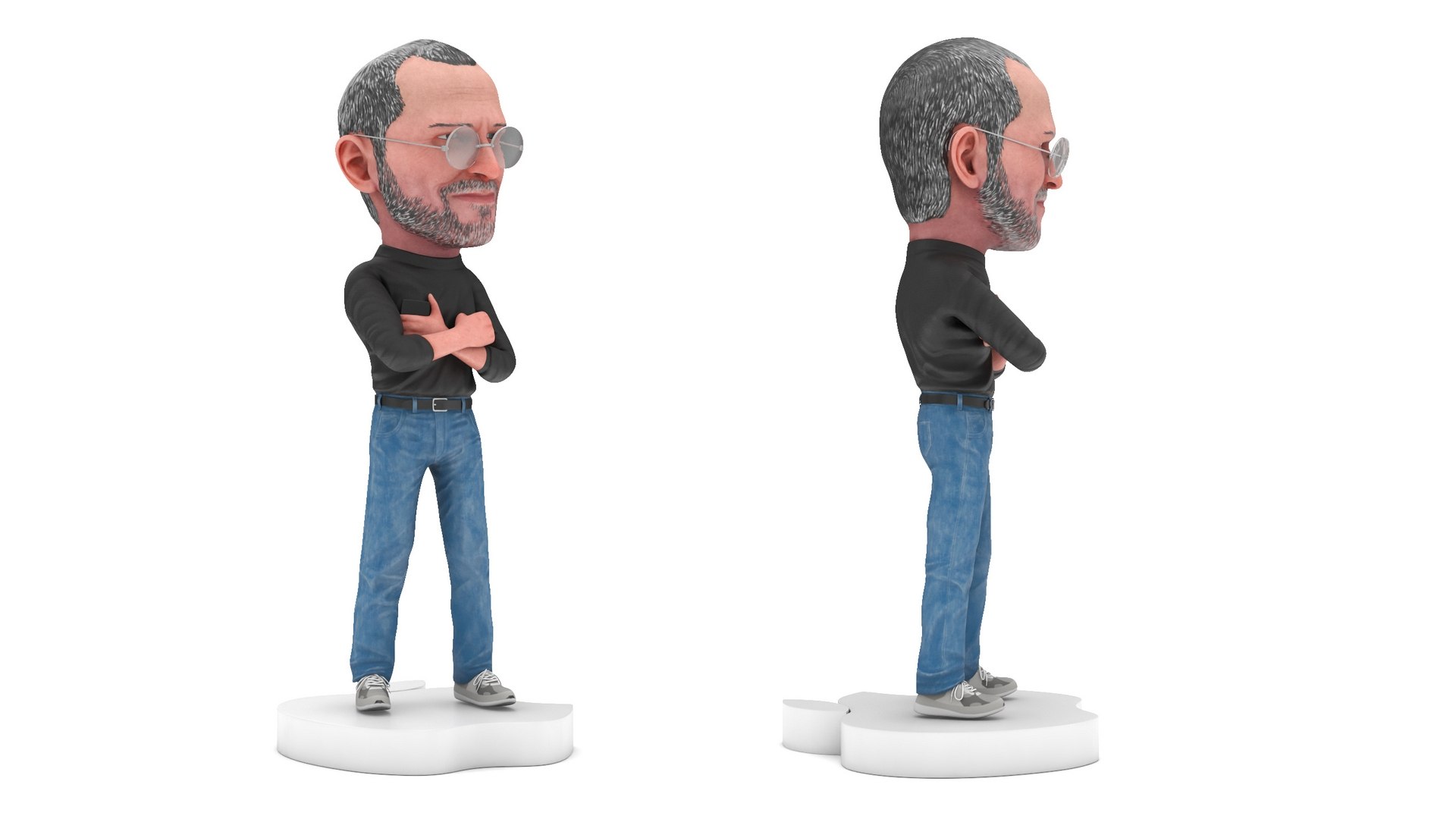 3D Steve Jobs Doll Standing Pose For 3D Print - TurboSquid 2285468