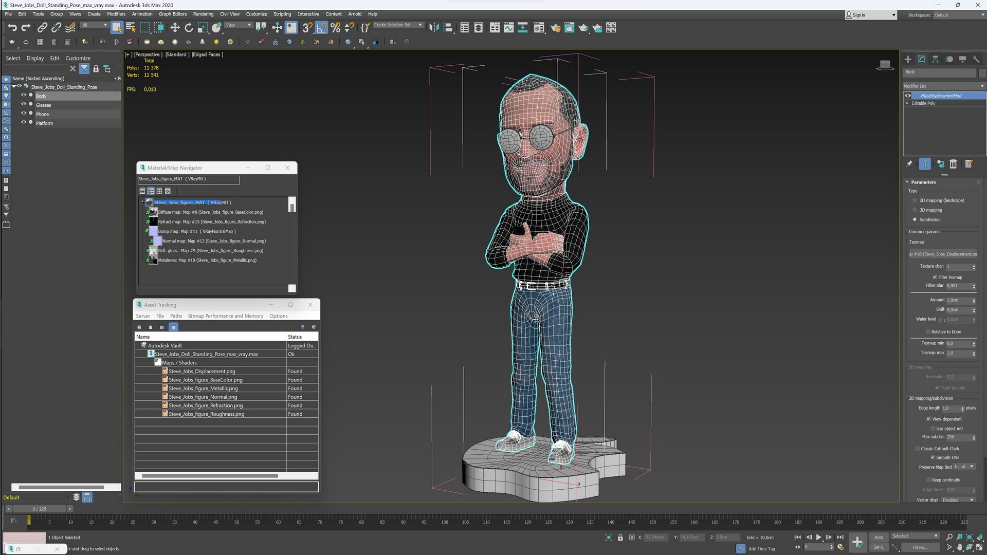 3D Steve Jobs Doll Standing Pose For 3D Print - TurboSquid 2285468
