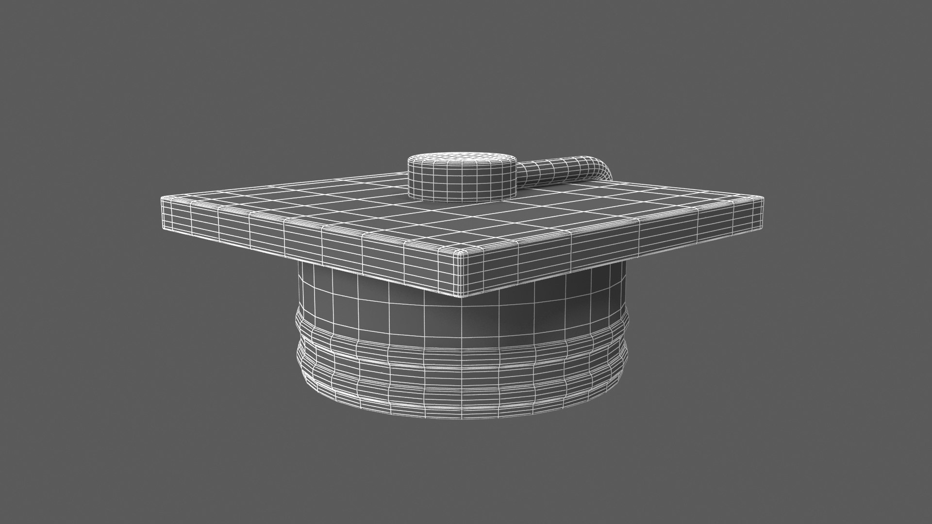 Golden Graduation Cap 3D Model - TurboSquid 2421720