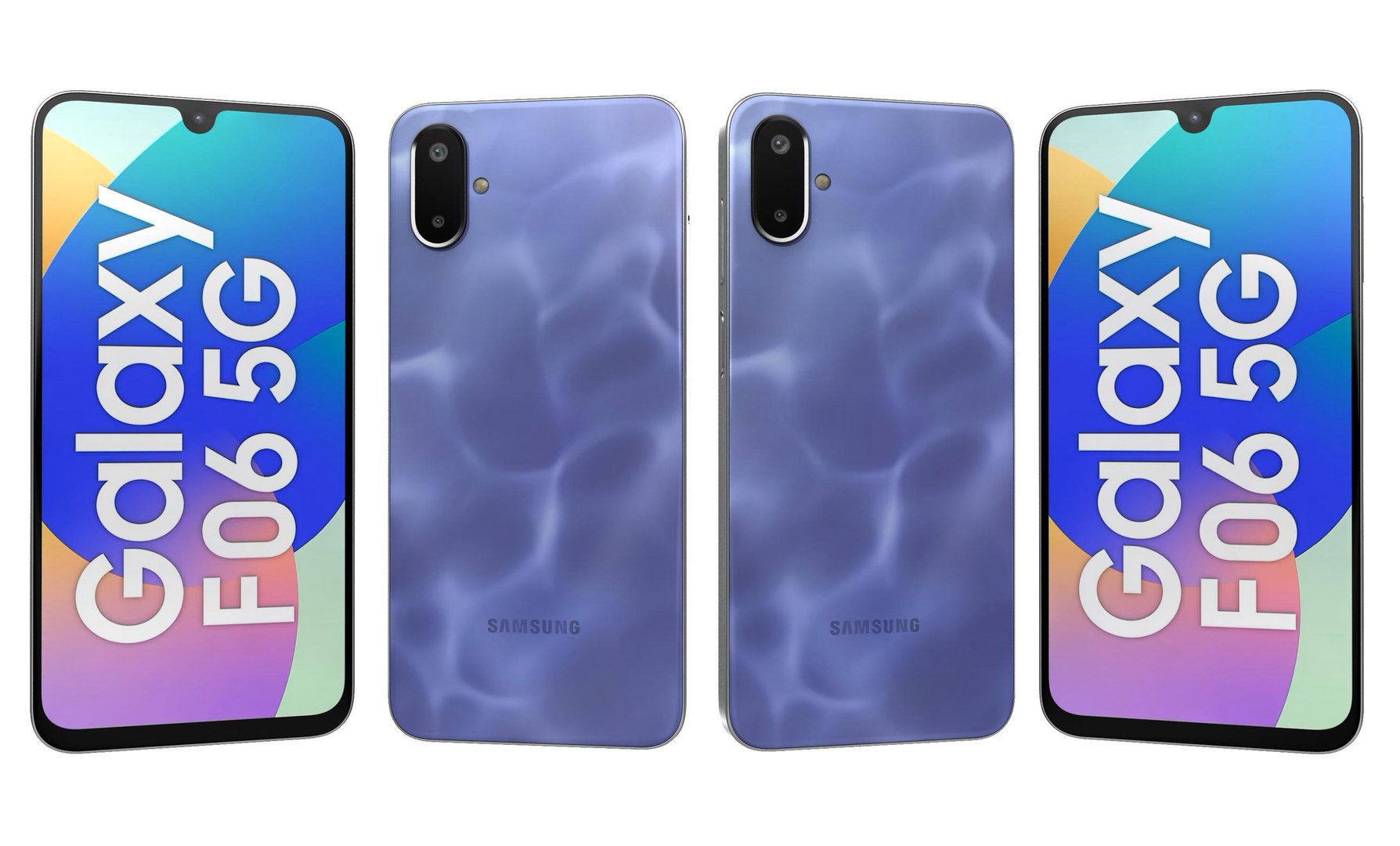 Samsung Galaxy F06 5G Blue And Violet 3D - TurboSquid 2371769