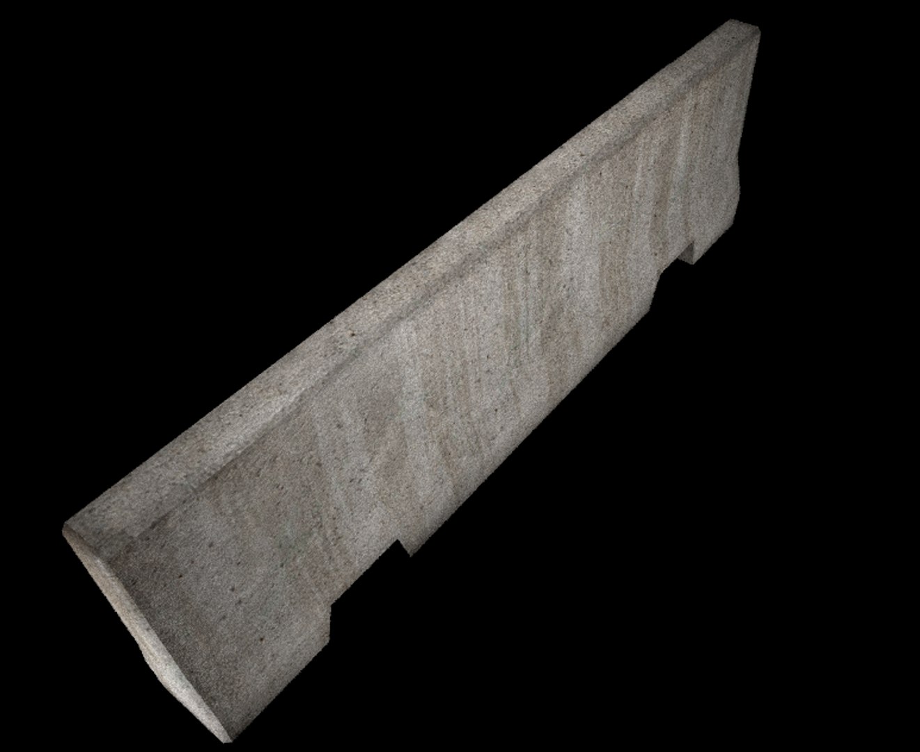 3d Model Concrete Roadblock