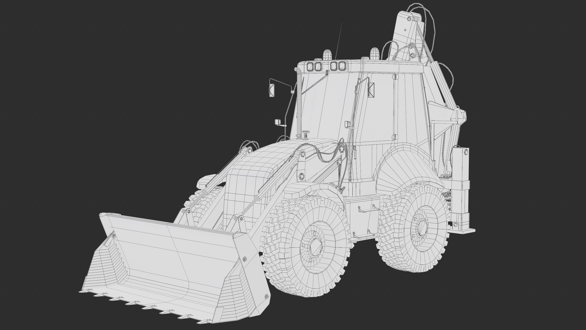 Backhoe Loader New Holland B115 PBR 3D model - TurboSquid 2062196
