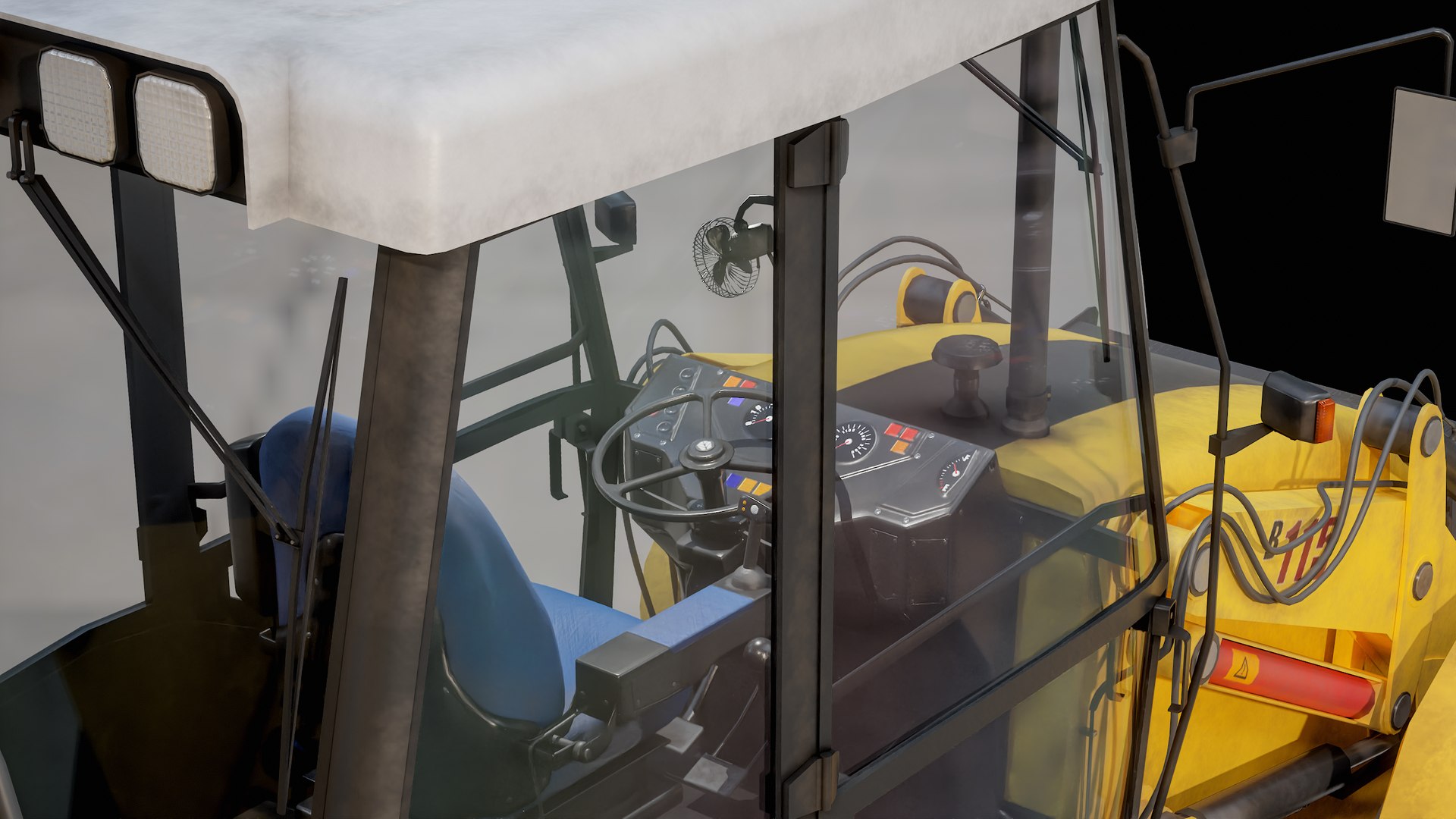 Backhoe Loader New Holland B115 PBR 3D model - TurboSquid 2062196