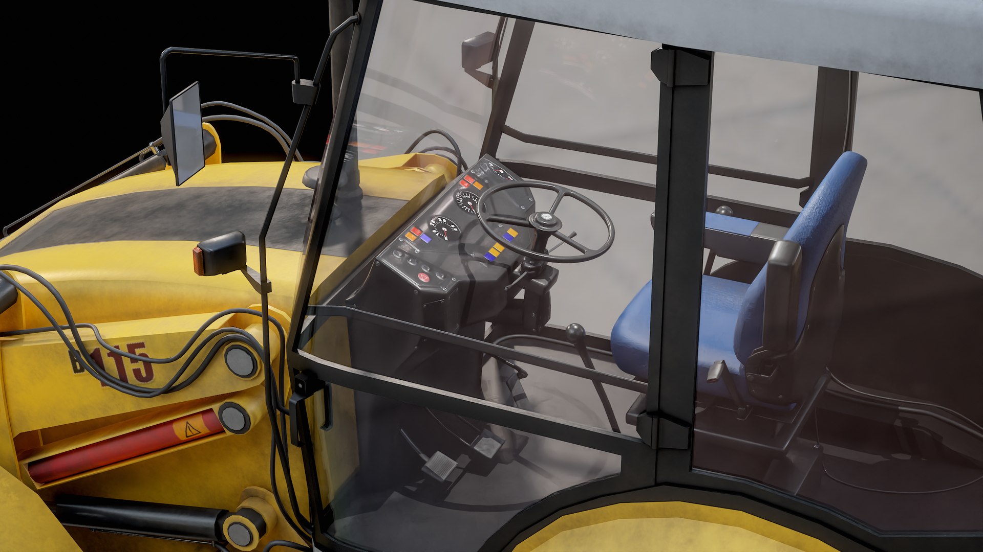 Backhoe Loader New Holland B115 PBR 3D model - TurboSquid 2062196