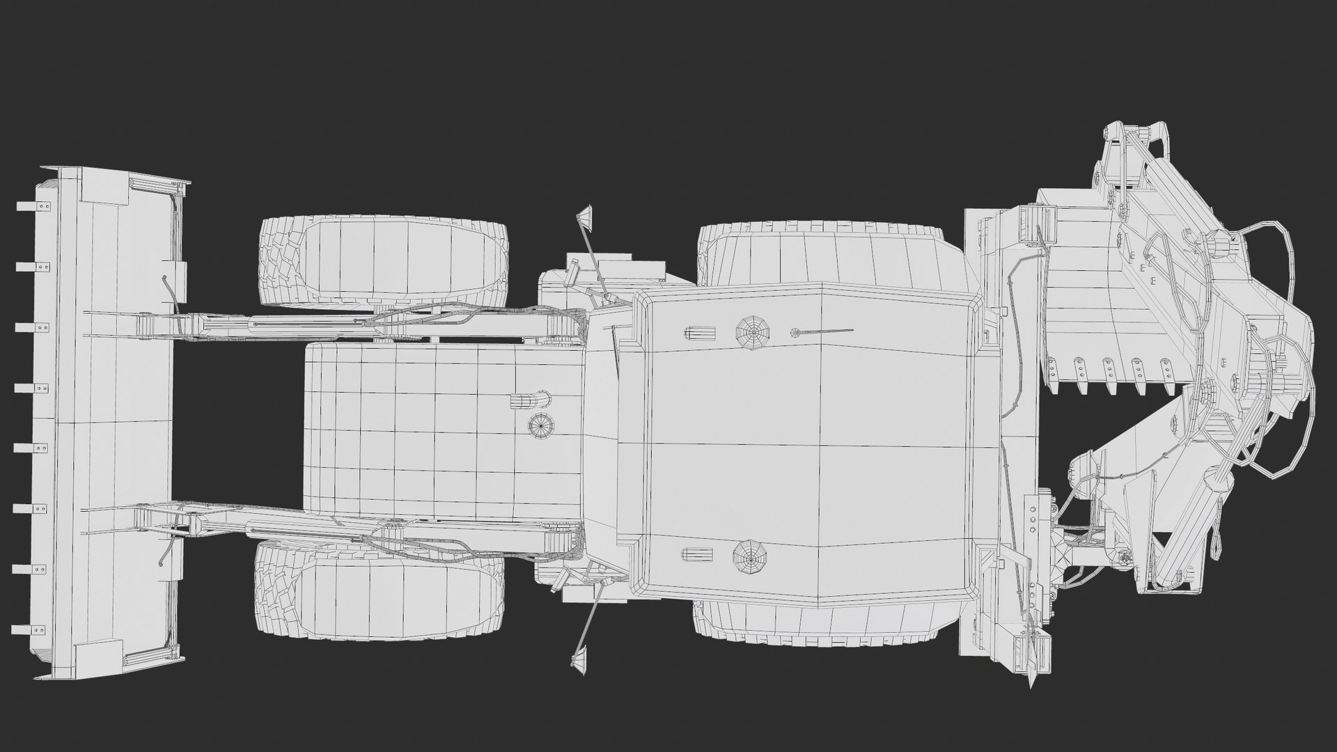 Backhoe Loader New Holland B115 PBR 3D Model - TurboSquid 2062196