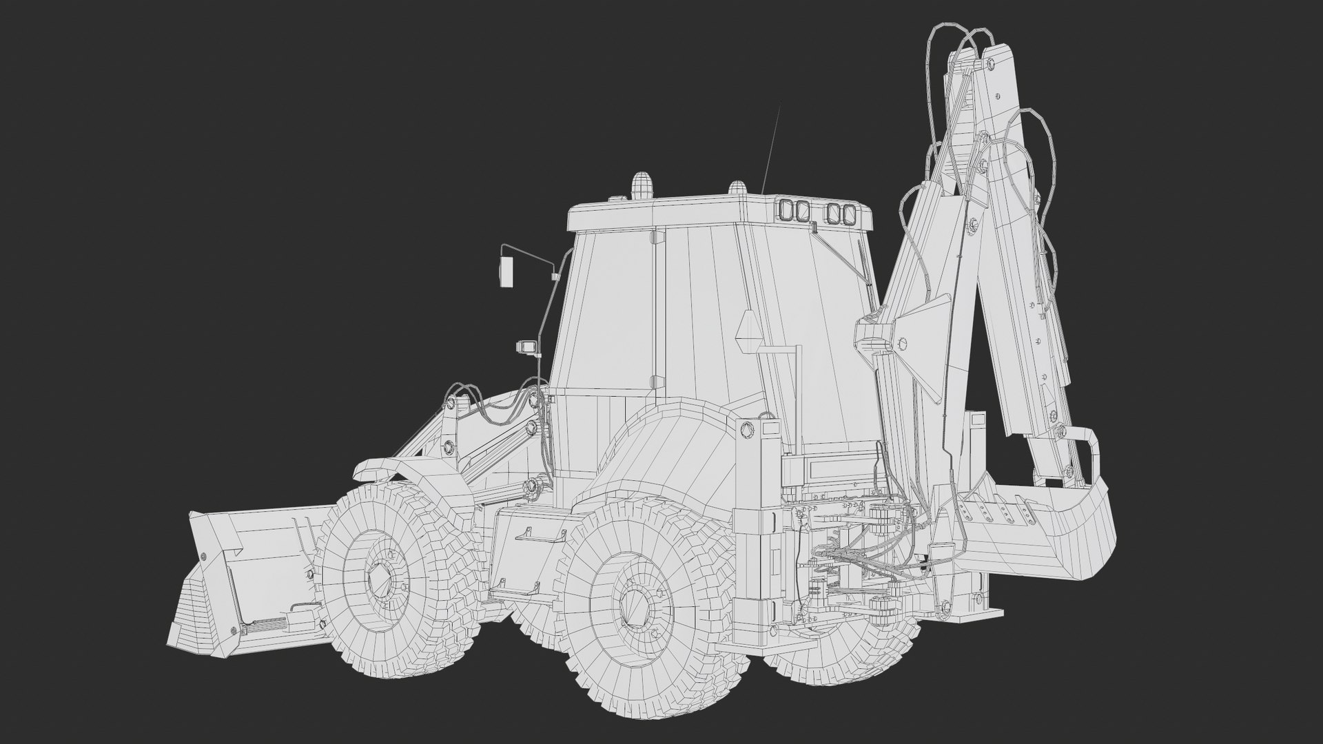 Backhoe Loader New Holland B115 PBR 3D model - TurboSquid 2062196