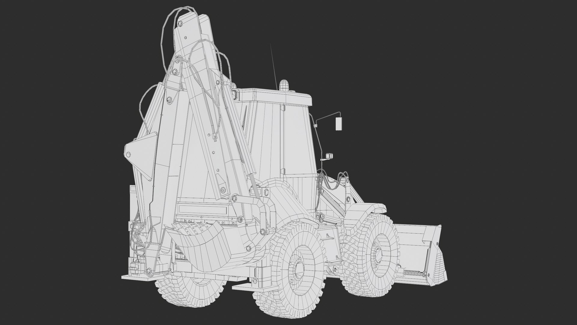 Backhoe Loader New Holland B115 PBR 3D model - TurboSquid 2062196