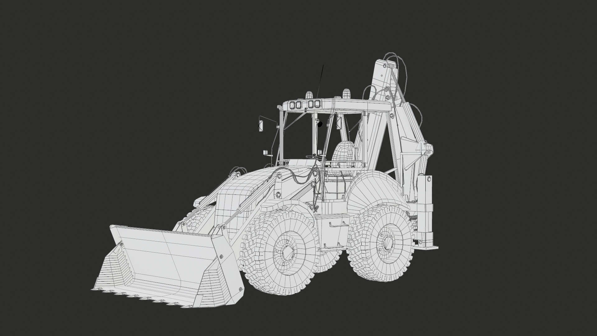 Backhoe Loader New Holland B115 PBR 3D model - TurboSquid 2062196