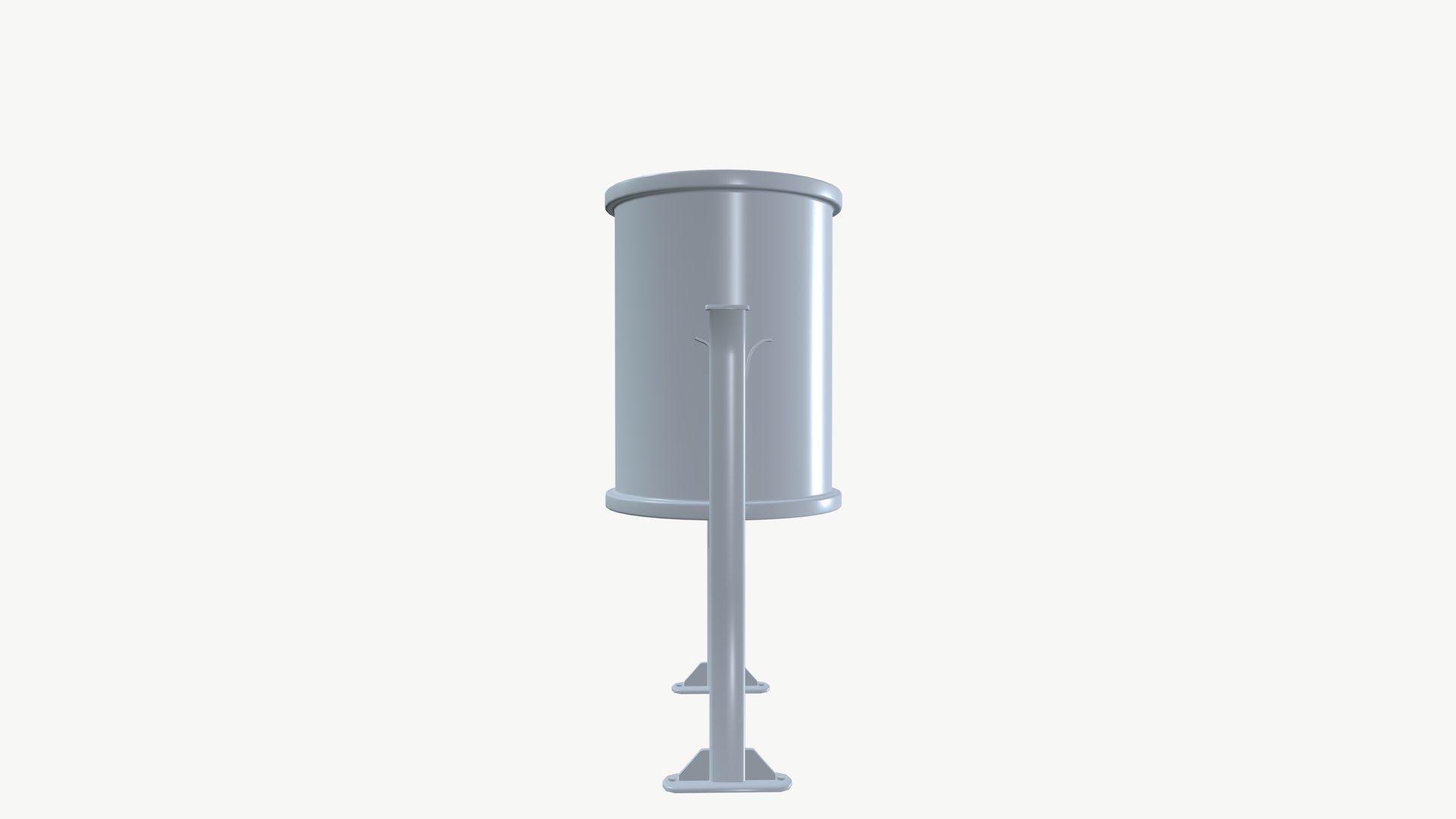 Metal Bin 3D Model - TurboSquid 2346238