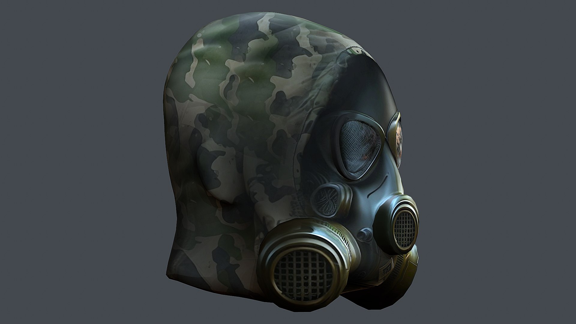 3D Gas Mask Helmet Scifi Futuristic Protection Safety Model ...