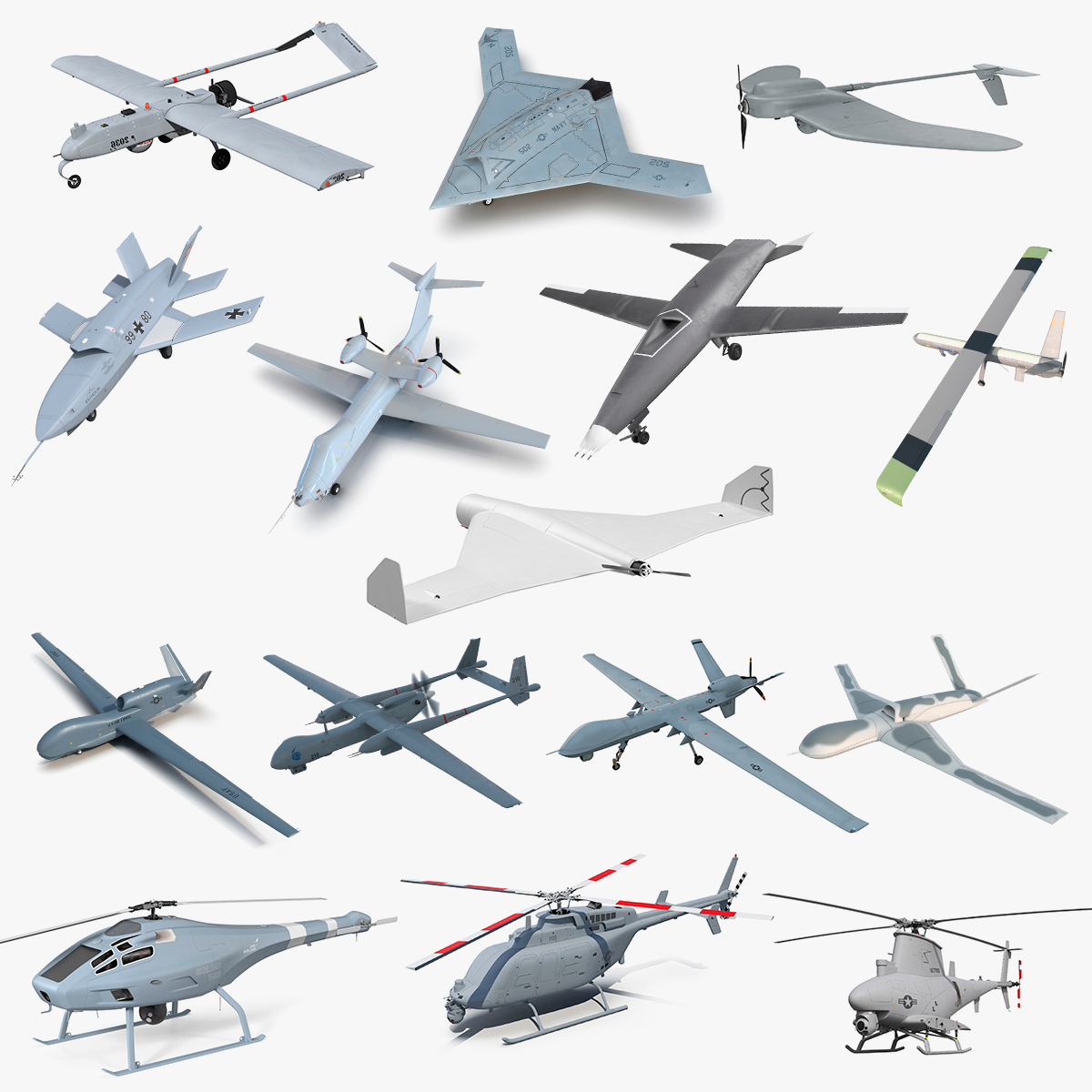 3D UAV Collection 10 - TurboSquid 1923735