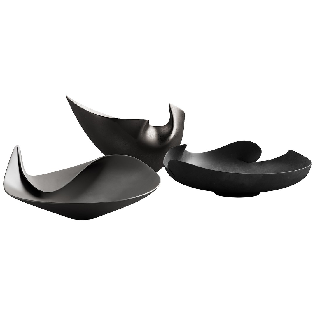 366 decorative vases and pots 04 deformed folded relief vase 03 3D ...