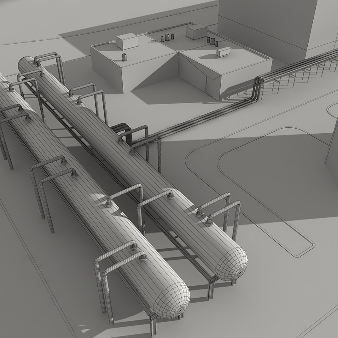 3d Solar Power Plant Model