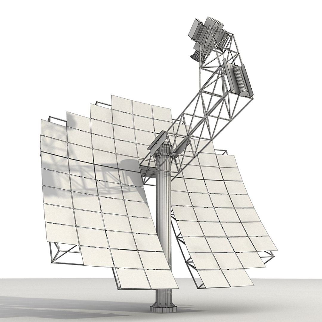 3d Solar Power Plant Model
