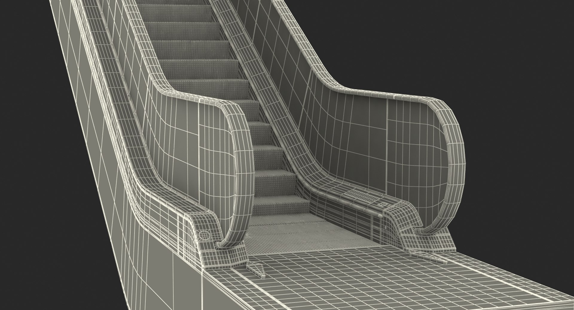 Escalator 2 rigged 3D model - TurboSquid 1247877