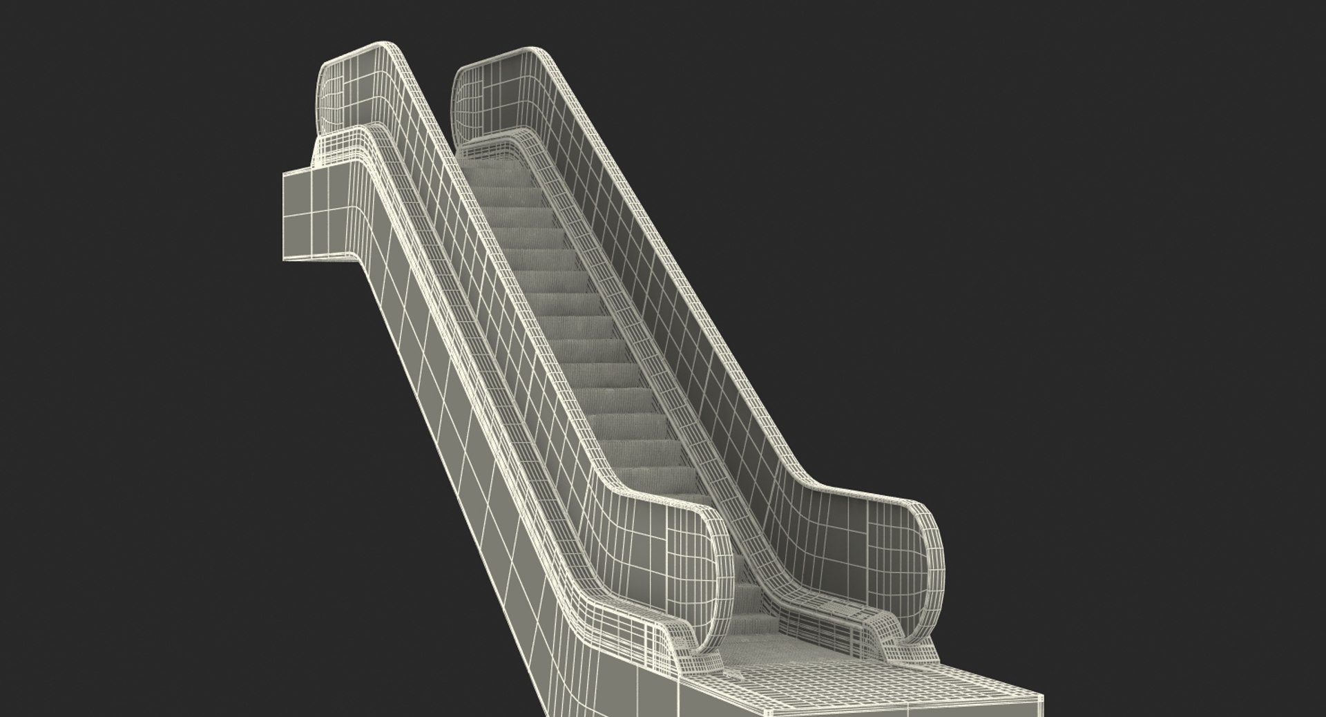 Escalator 2 rigged 3D model - TurboSquid 1247877