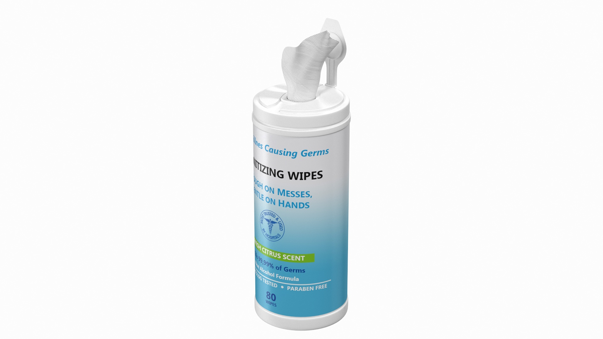 Open Sanitizing Wipes 80 3D Model - TurboSquid 1575119