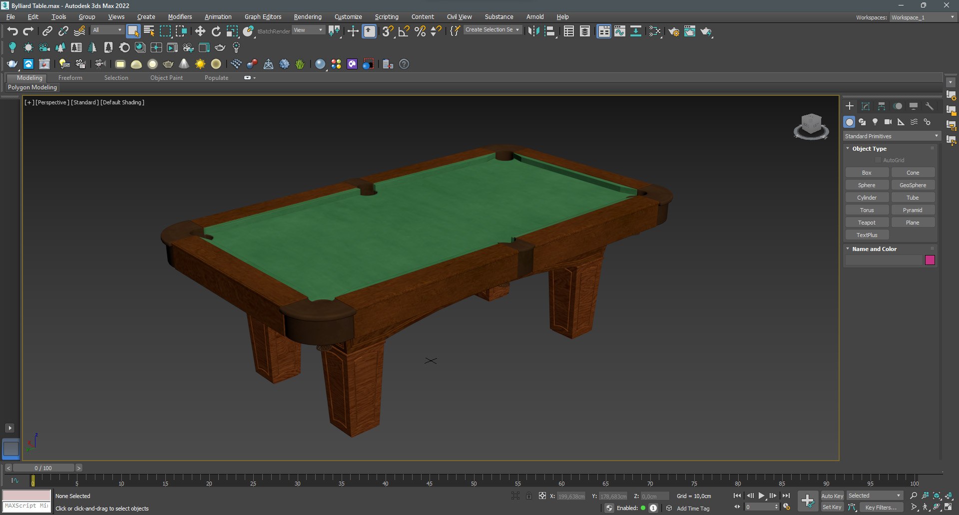 Billiard Table Model - TurboSquid 2124771