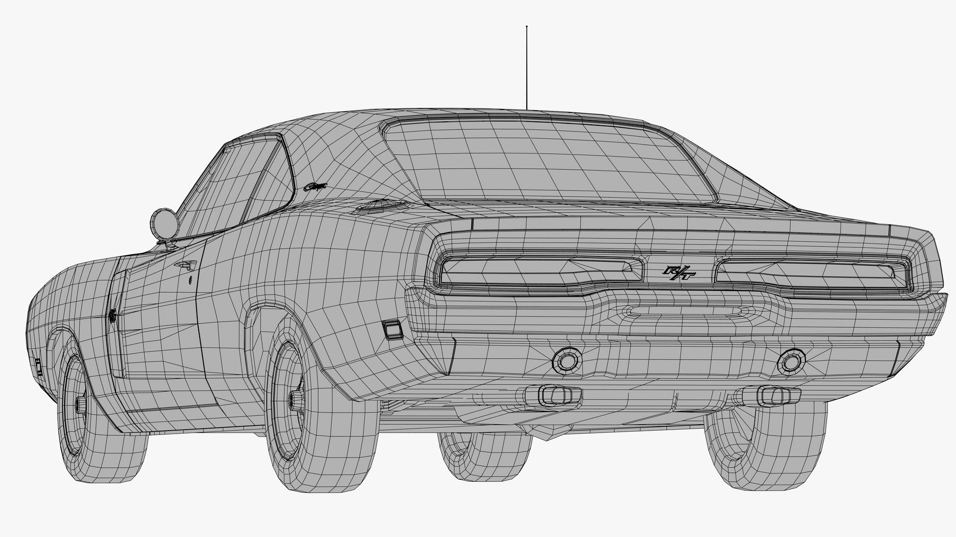 3D 1970 Dodge Charger RT model - TurboSquid 2032466