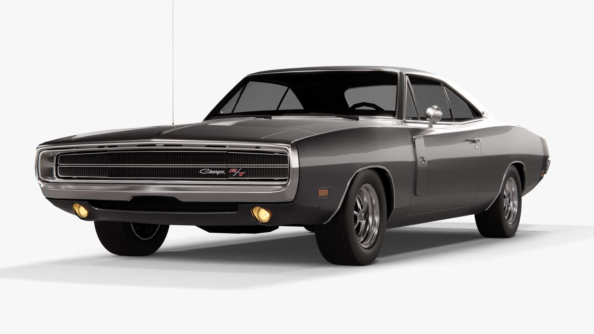 3D 1970 Dodge Charger RT Model - TurboSquid 2032466