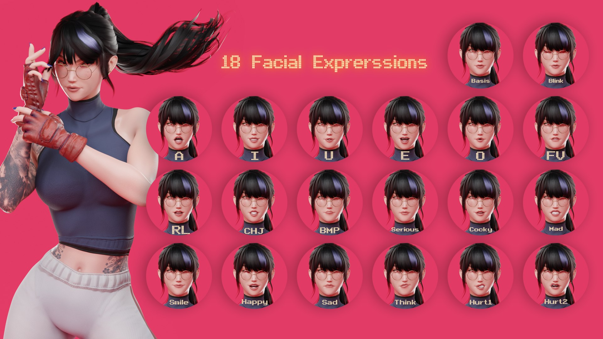 3D Stylized Female Fighting Character - Rin - TurboSquid 2351513