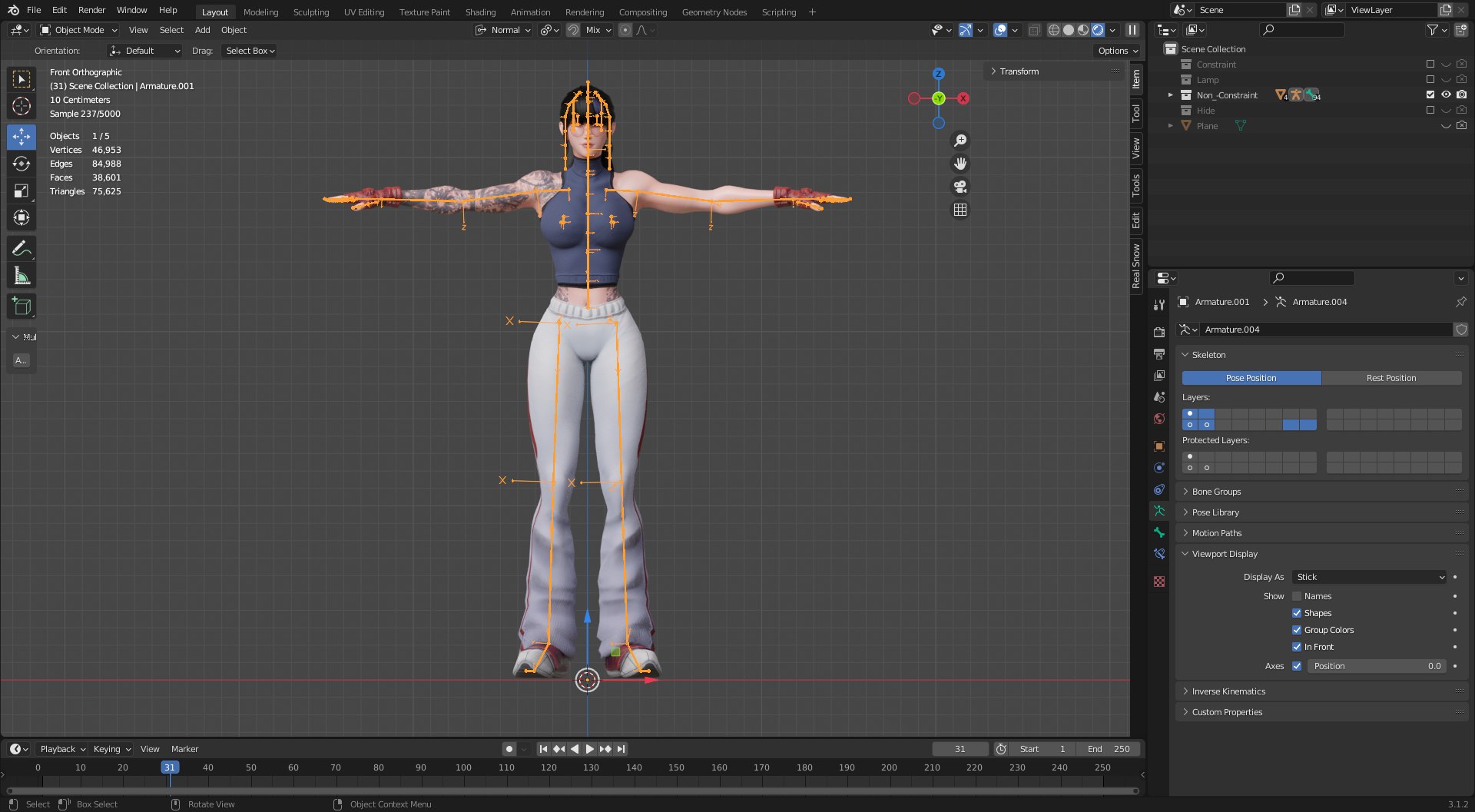 3D Stylized Female Fighting Character - Rin - TurboSquid 2351513