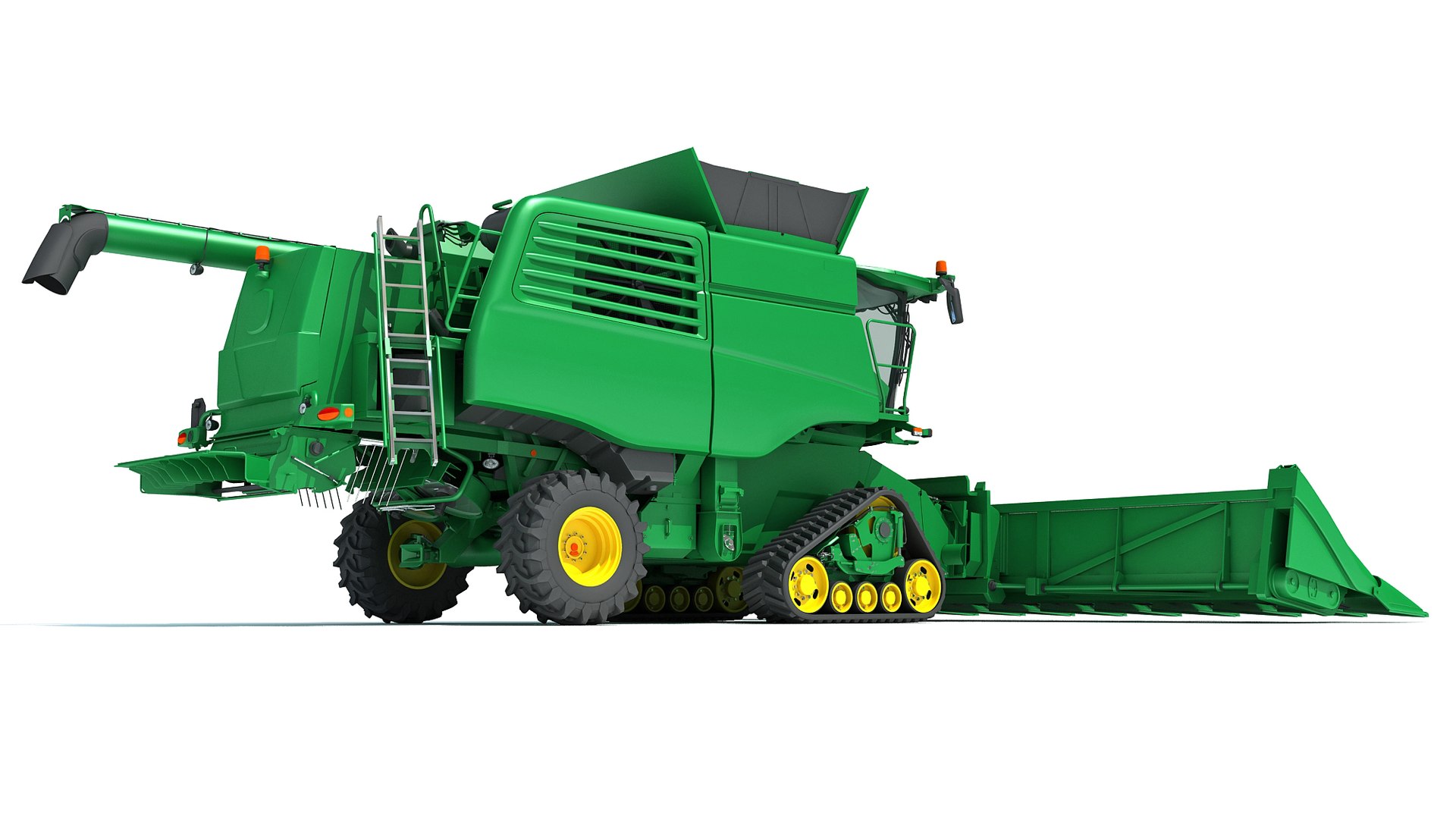 Tracked Combine Harvester 3D Model - TurboSquid 1587220