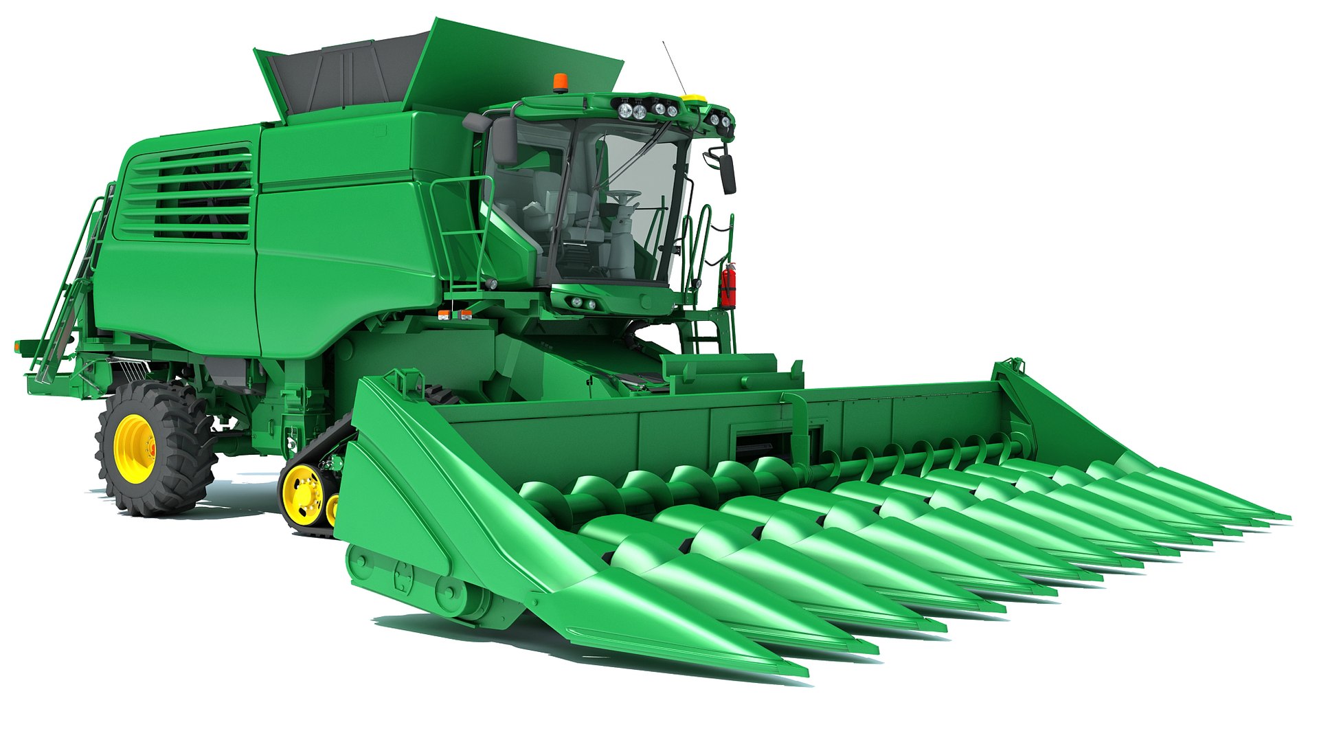 Tracked Combine Harvester 3D Model - TurboSquid 1587220