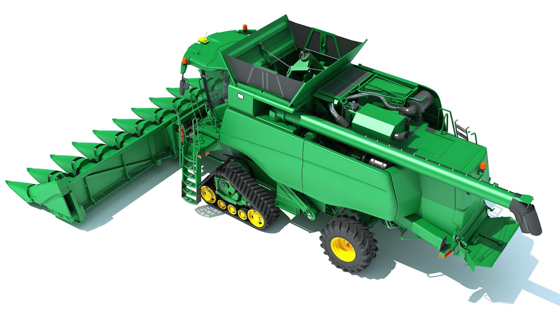 Tracked Combine Harvester 3D Model - TurboSquid 1587220