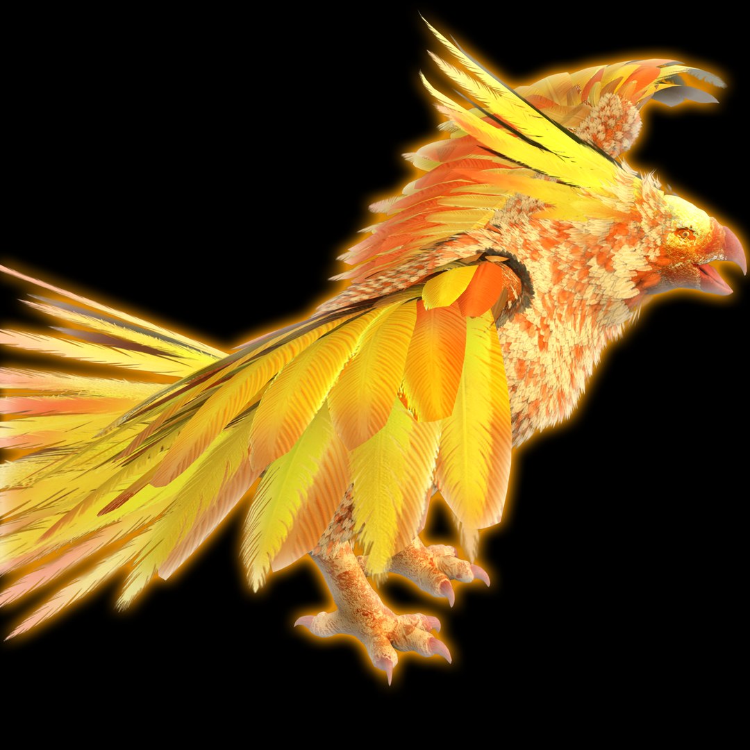 Phoenix Beautiful Bird Rig 3D - TurboSquid 1865178