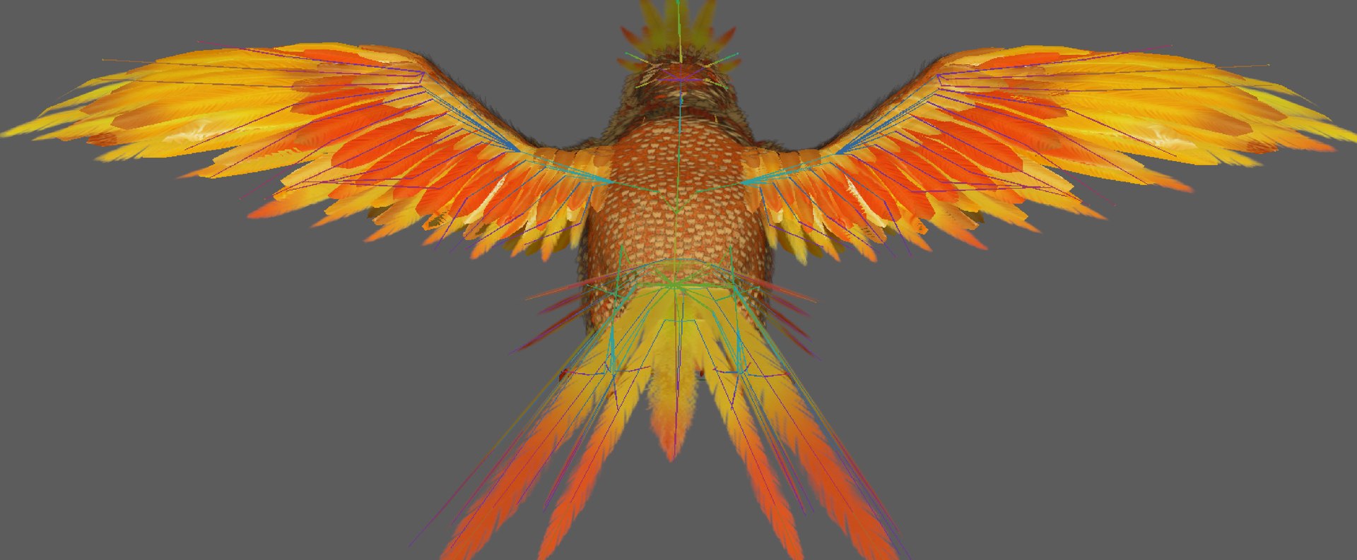 Phoenix Beautiful Bird Rig 3D - TurboSquid 1865178