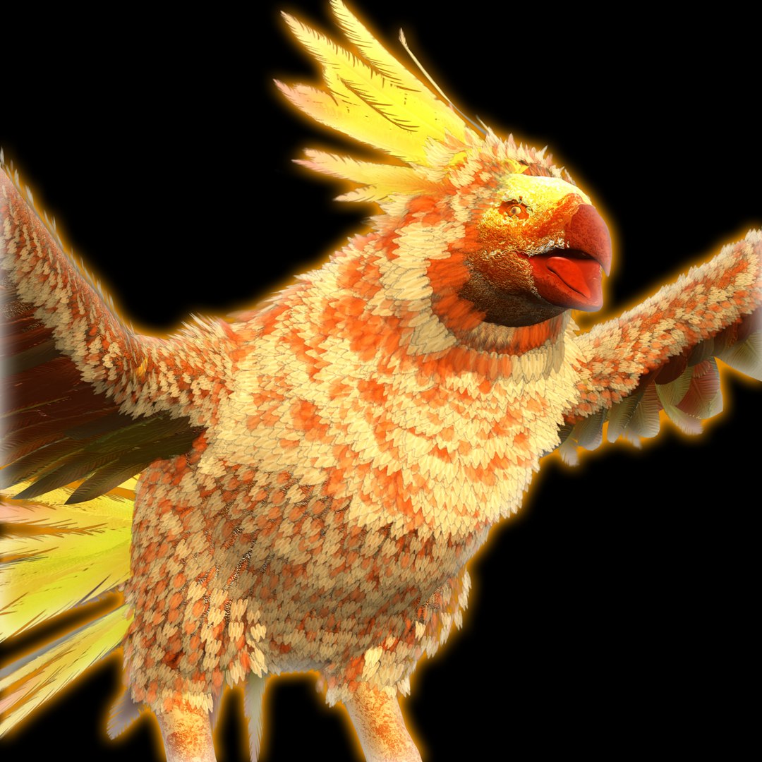 Phoenix Beautiful Bird Rig 3D - TurboSquid 1865178