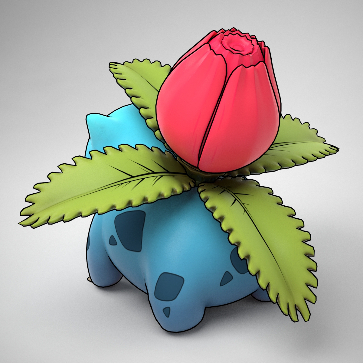 free obj model ivysaur pokemon sample