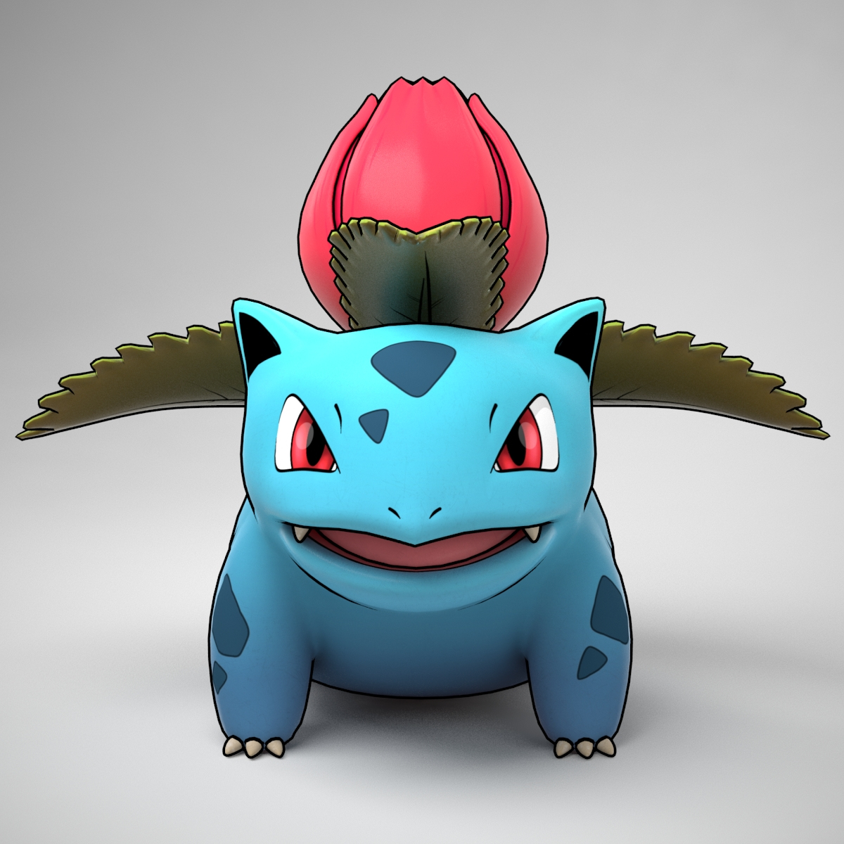 free obj model ivysaur pokemon sample