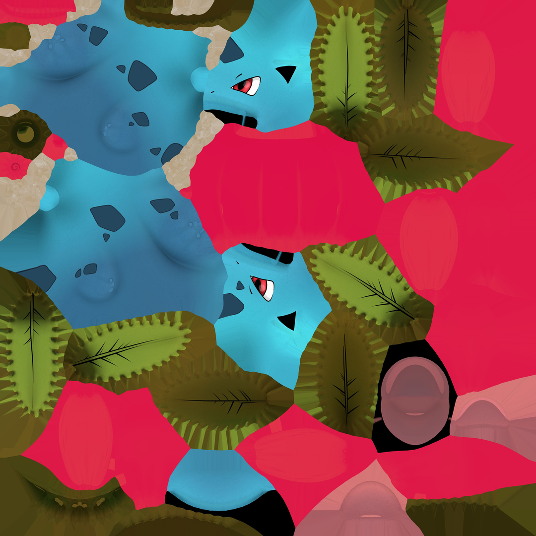 free obj model ivysaur pokemon sample