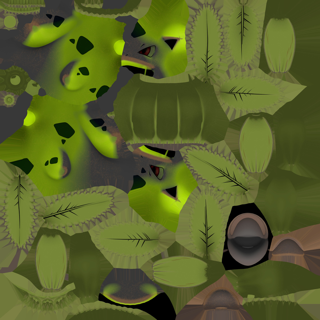 free obj model ivysaur pokemon sample